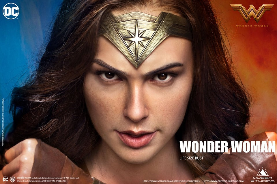 Queen Studios Life Size Wonder Woman Bust – Glorious Toys Collectibles ...