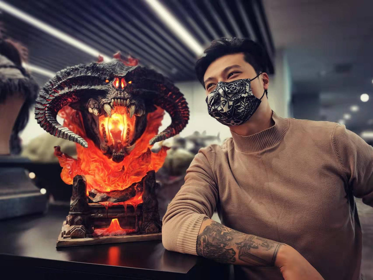 Queen Studios LOTR Life Size Balrog Bust With Base (Small) – Glorious ...